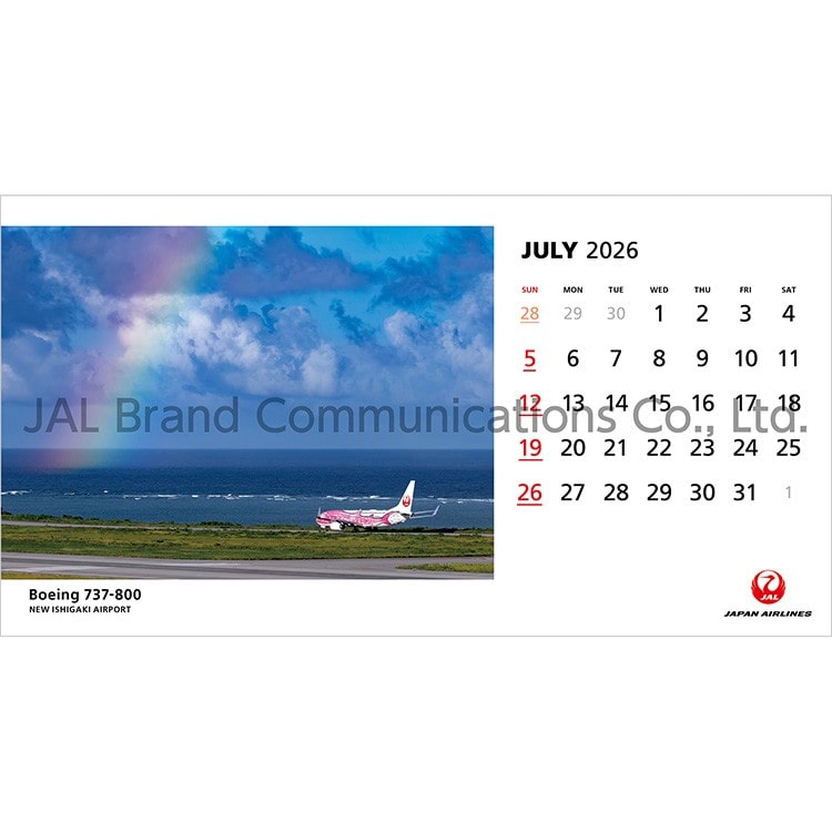 JAL FLEET 卓上判（英語版） 2026: JALショッピング｜JAL Mall｜ショッピングでマイルがたまる・つかえる