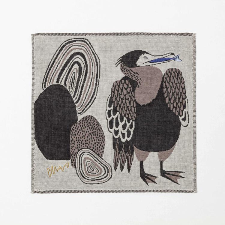 moritaMiW ガーゼハンカチ 通販 ガーゼ ハンカチ 刺繍 ふんわり 軽い 綿100% 3重 かわいい 柄 生き物 動物 おしゃれ ギフト 贈り物(【即日発送】はんかち 川ほとりのニン ...