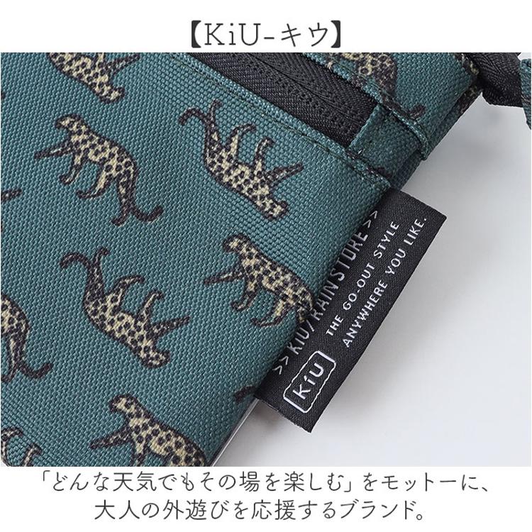 KiU キウ スマホポーチ K434 通販 ポーチ ショルダーバッグ サコッシュ エチケットポーチ ショルダーバック ショルダー 肩掛け 斜めかけ ななめ掛け 透明ポケット コンパクト ...