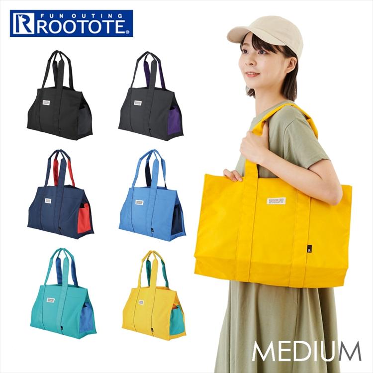 ルートート トートバッグ ROOTOTE 1438 通販 ミディアム MEDIUM 大容量 A4 通学 通勤 肩掛け 軽量 軽い シンプル 無地 おしゃれ カラフル カジュアル 切り替え ツー ...